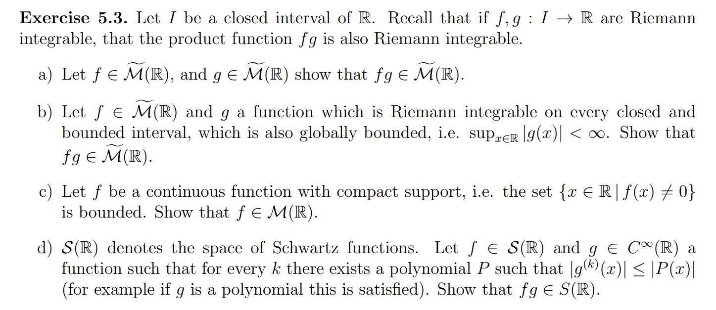 Exercise 5.3. Let I be a closed interval of R. Recall | Chegg.com