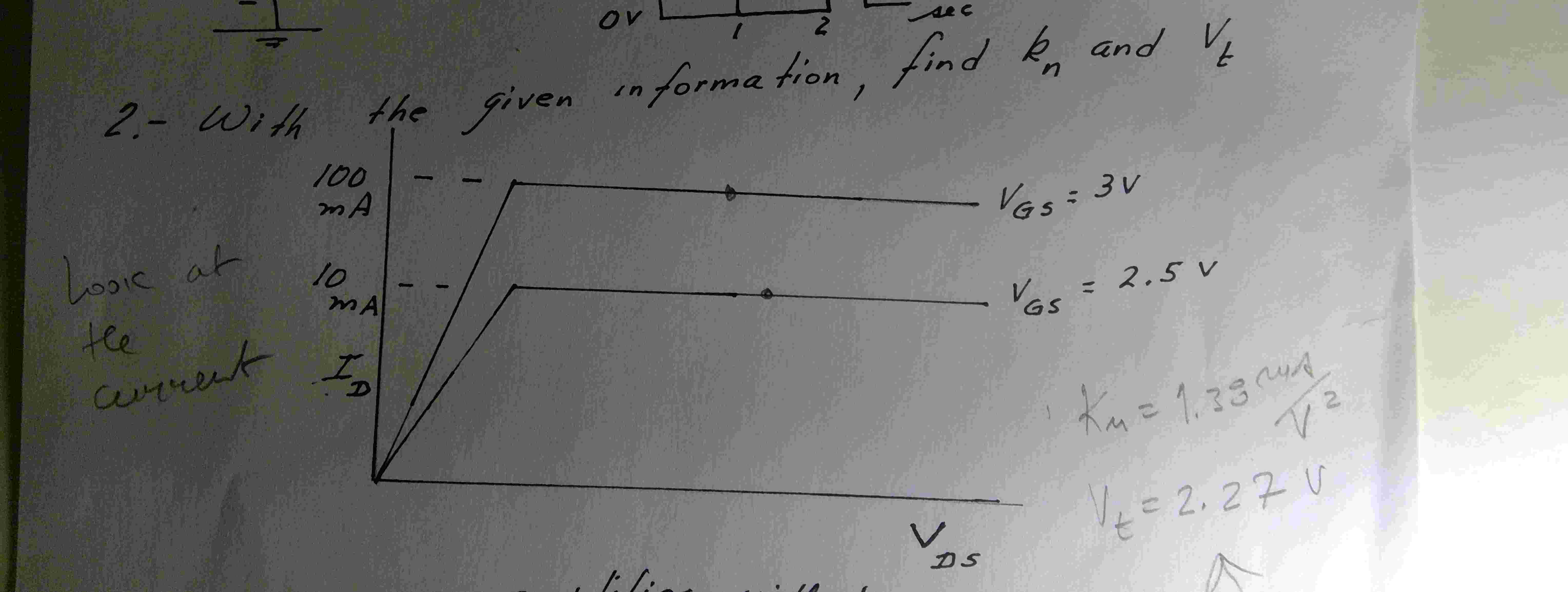 Solved 2.- ﻿With the given information, find kn ﻿and VtWoic | Chegg.com
