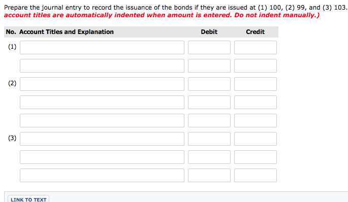 Solved Prepare the journal entry to record the issuance of | Chegg.com
