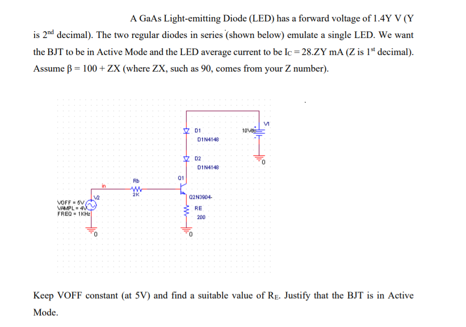 A GaAs Light-emitting Diode (LED) has a forward | Chegg.com