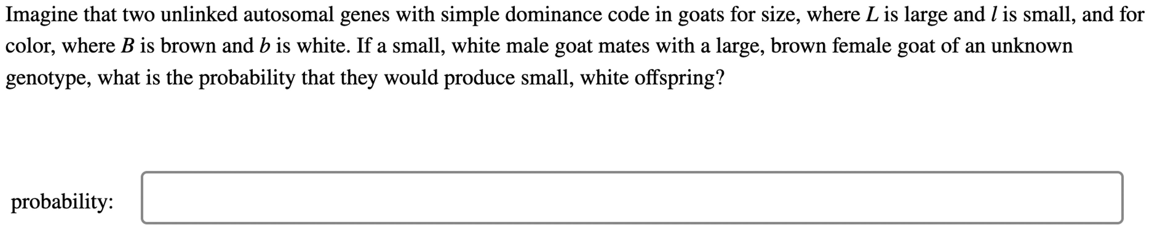 Solved Imagine that two unlinked autosomal genes with simple | Chegg.com