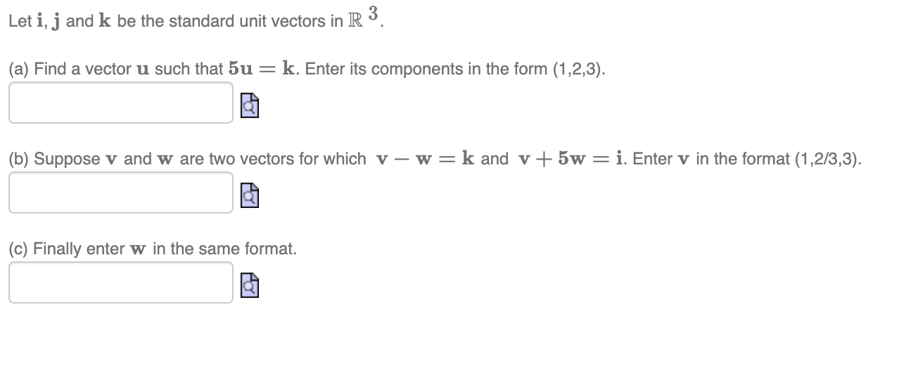 Solved Let i, j and k be the standard unit vectors in R 3 | Chegg.com