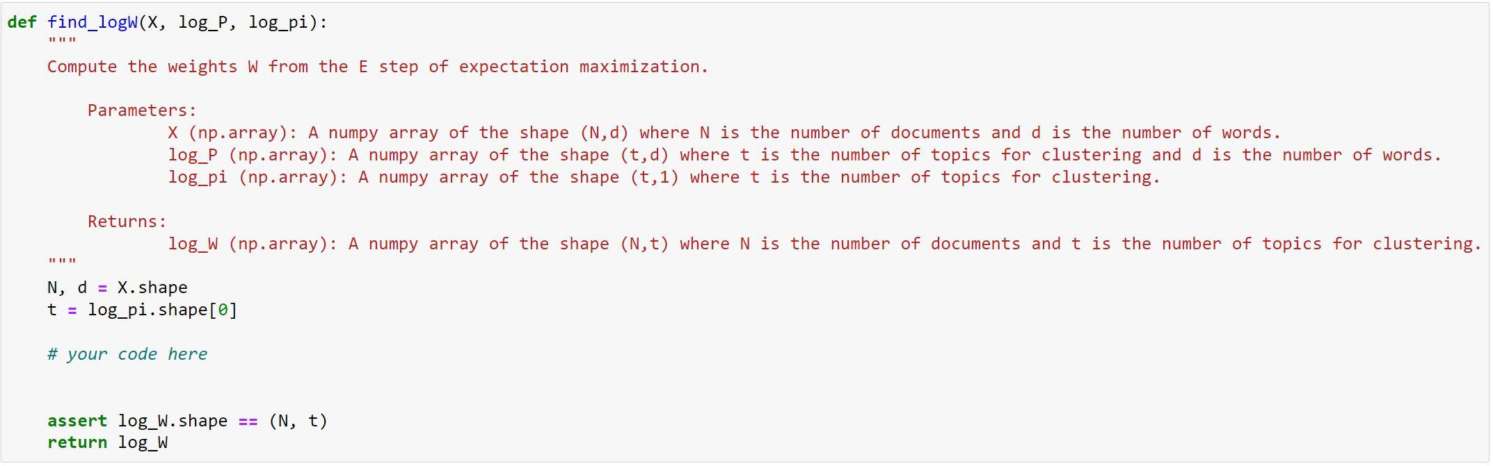 Solved Write a function find_logw that calculates the log | Chegg.com