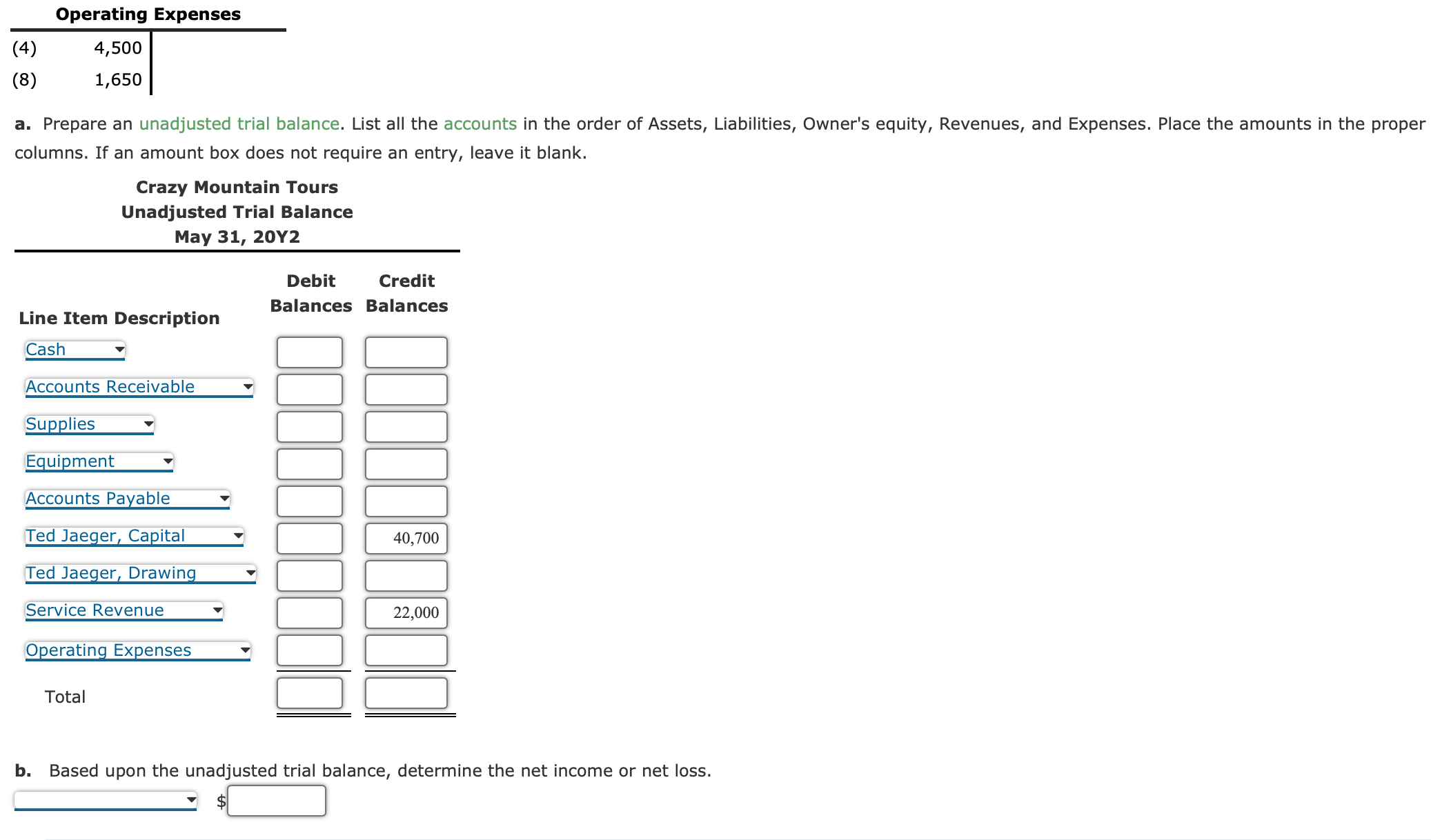 Solved Crazy Mountain Tours is a travel agency owned and | Chegg.com