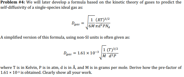 Solved Problem #4: We will later develop a formula based on | Chegg.com