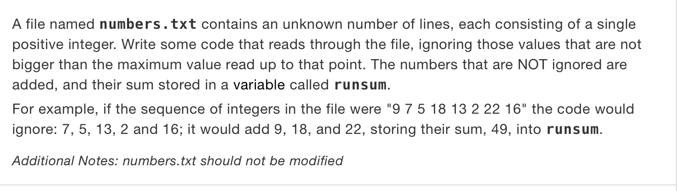 Solved Num.txt is a plain text file containing integers (one | Chegg.com
