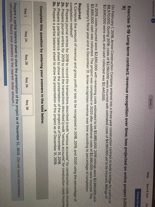 Solved Help Save & Exit Check my Exercise 5-19 Long-term | Chegg.com