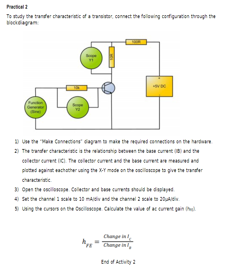 Solved 4. Equipments: NI ELVIS II Semiconductor 1 Work board | Chegg.com