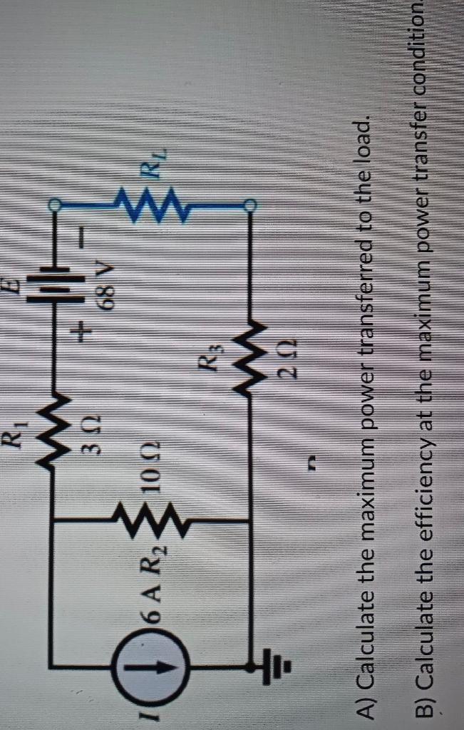 Solved A) Calculate the maximum power transferred to the | Chegg.com