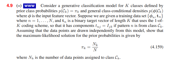 4.10.Consider the classification model of Exercise | Chegg.com