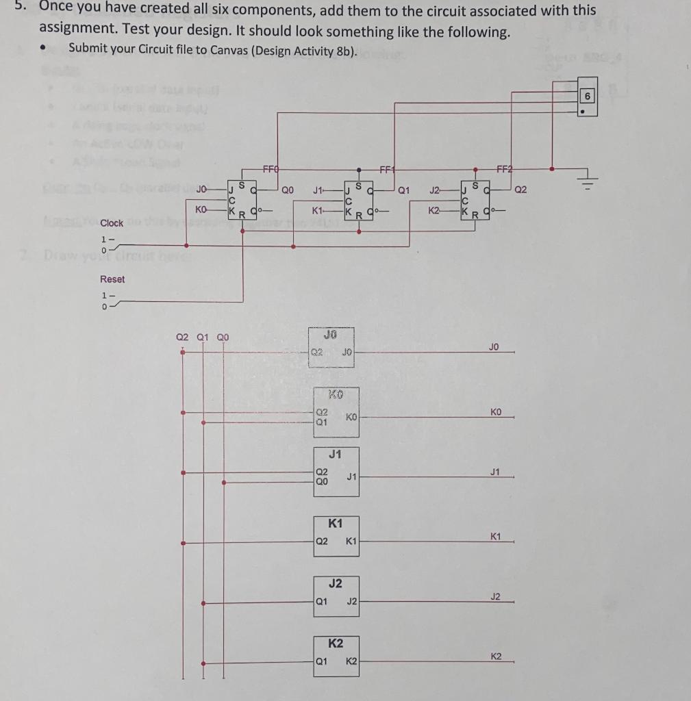 Solved 8b-1) Synchronous Counters and contro 1. Design a | Chegg.com