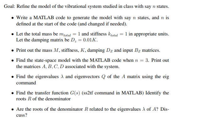 Solved can you show me the MatLab code for this issue, I | Chegg.com