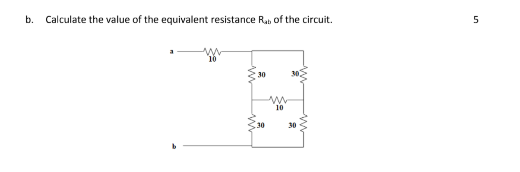 Solved b. Calculate the value of the equivalent resistance | Chegg.com