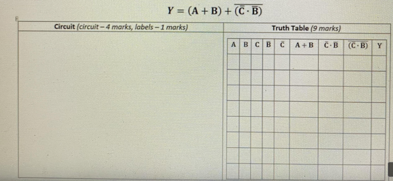 Solved Draw a schematic diagram and truth table for the | Chegg.com