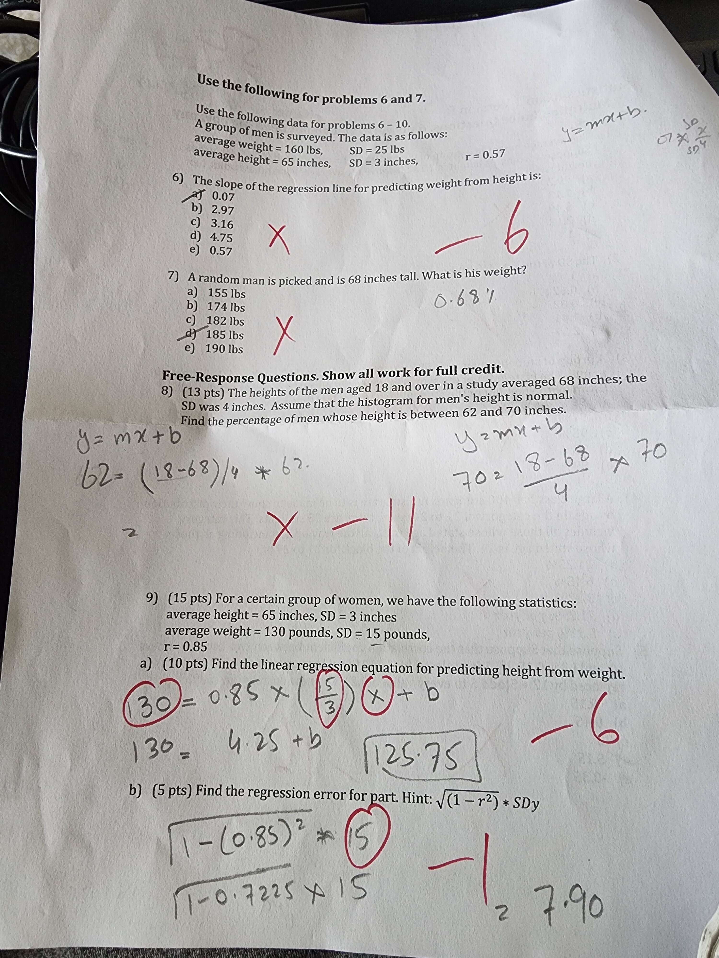 Solved Use the following data for problems 6- 10 . A group | Chegg.com