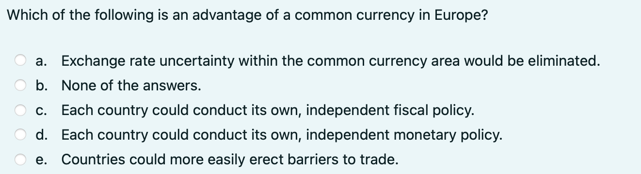 Solved Which of the following is an advantage of a common | Chegg.com