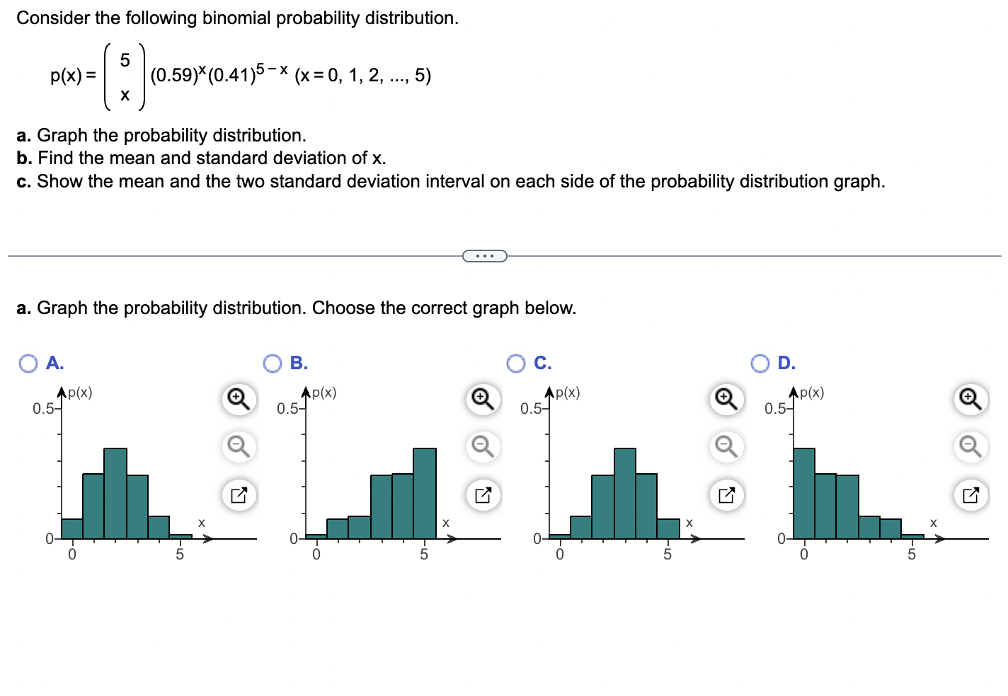 Solved Consider the following binomial probability | Chegg.com