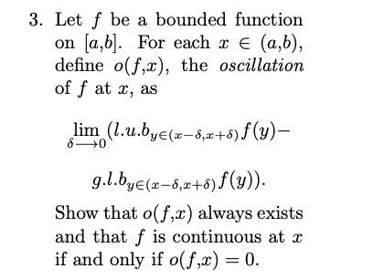 3. Let f be a bounded function on [a,b]. For each | Chegg.com