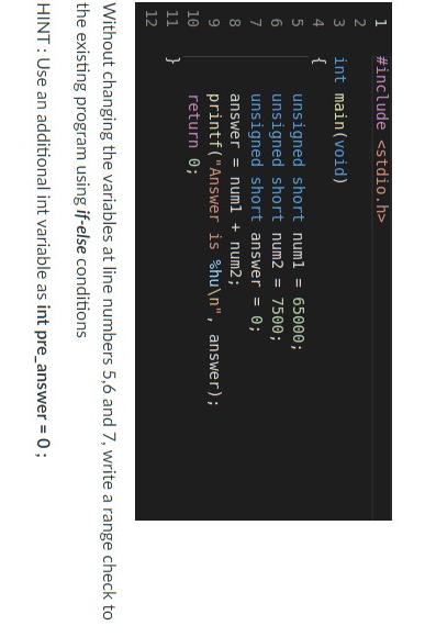 Solved 1 AN34 in 67 9012 2 5 8 10 #include int main(void) { | Chegg.com