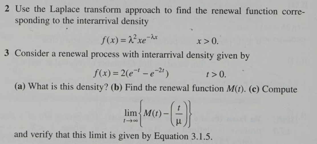 Solved 2 Use the Laplace transform approach to find the | Chegg.com