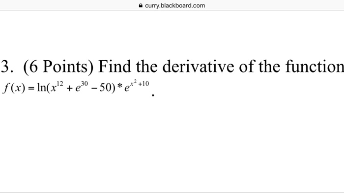 Solved Find the derivative of the function | Chegg.com