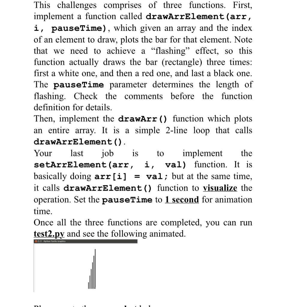 Solved Implement A Function Called Drawarrelement Arr I 3818