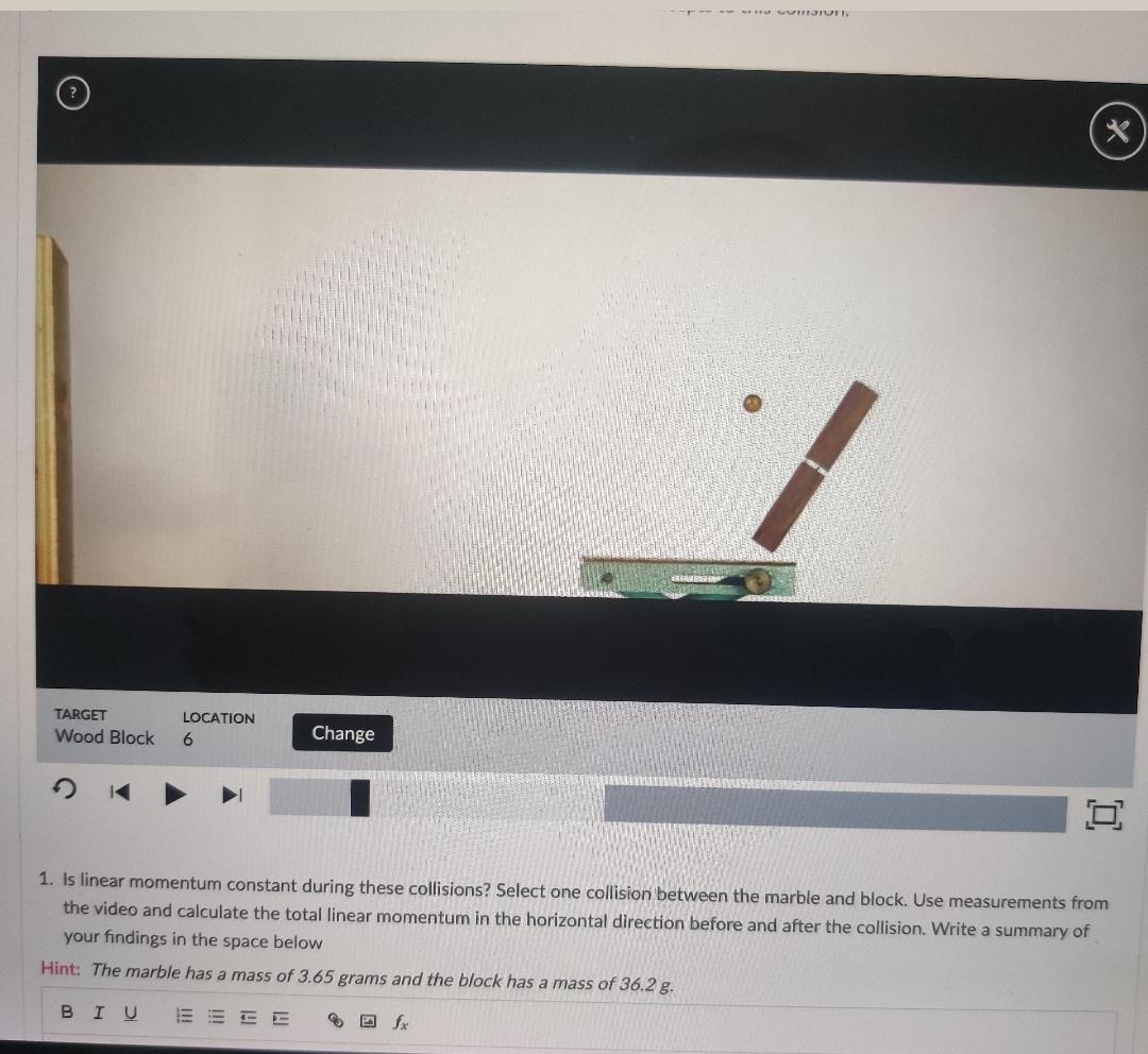 Solved In the collisions below, a marble strikes either a | Chegg.com