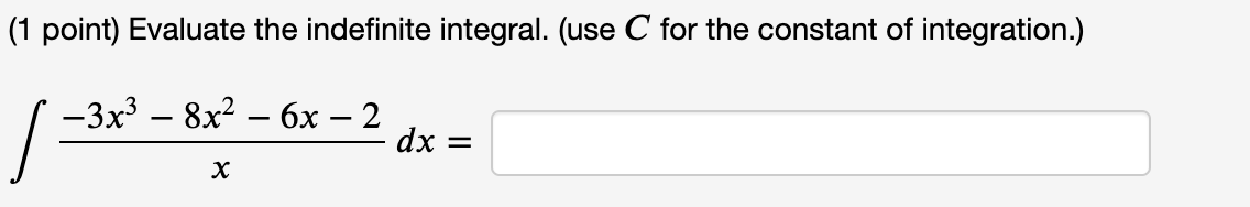 Solved 6 (1 point) Consider the function f(x) = 5 x2 Let | Chegg.com