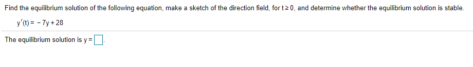 Solved Find the equilibrium solution of the following | Chegg.com