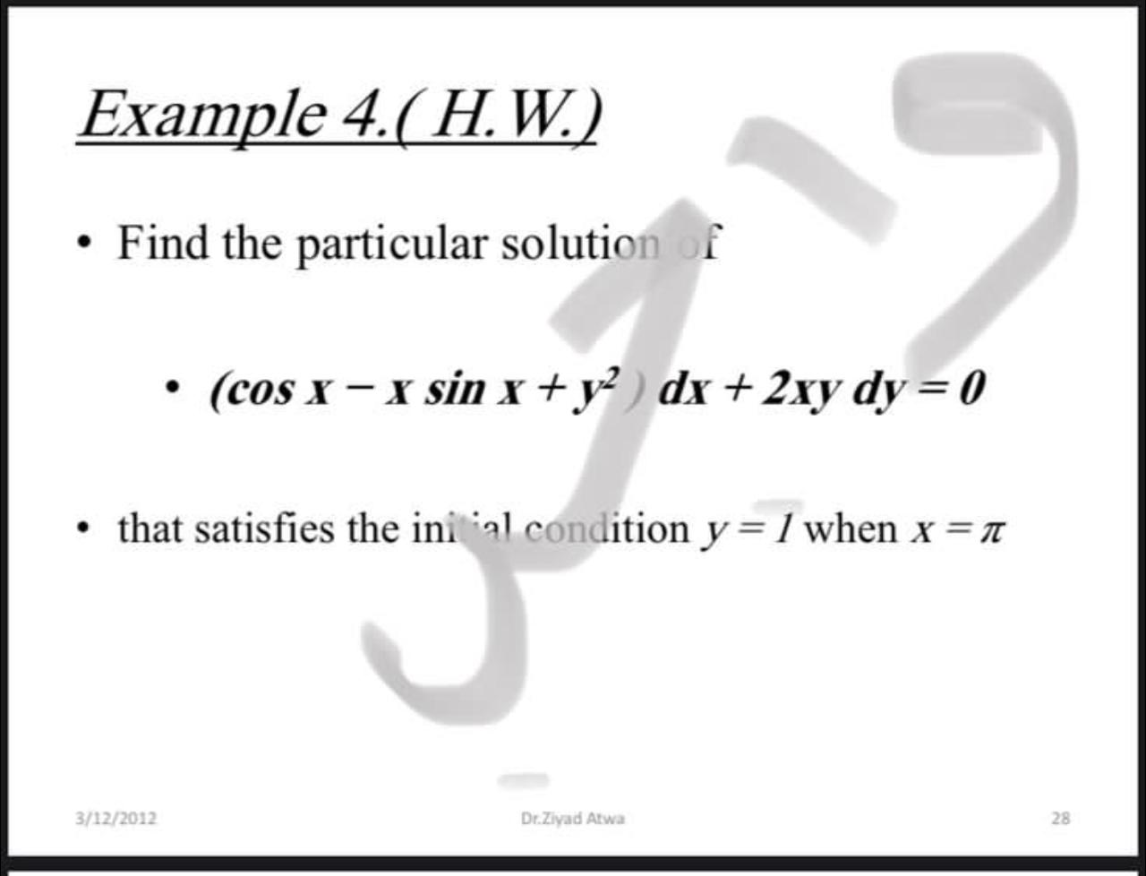 Solved - Find the particular solution - | Chegg.com