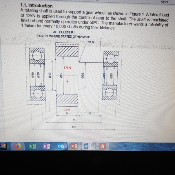 Solved Styles 1.1. Introduction A rotating shaft is used to | Chegg.com