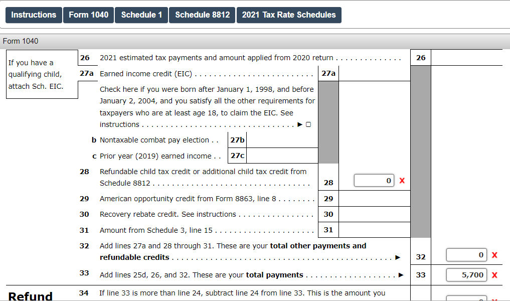 Please help. Prepare: 2021 form 1040 2021 Schedule | Chegg.com