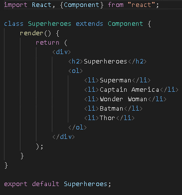 Solved How would I add an image to the Superheroes class | Chegg.com