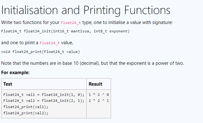 Solved This is my Float24_t code #include | Chegg.com