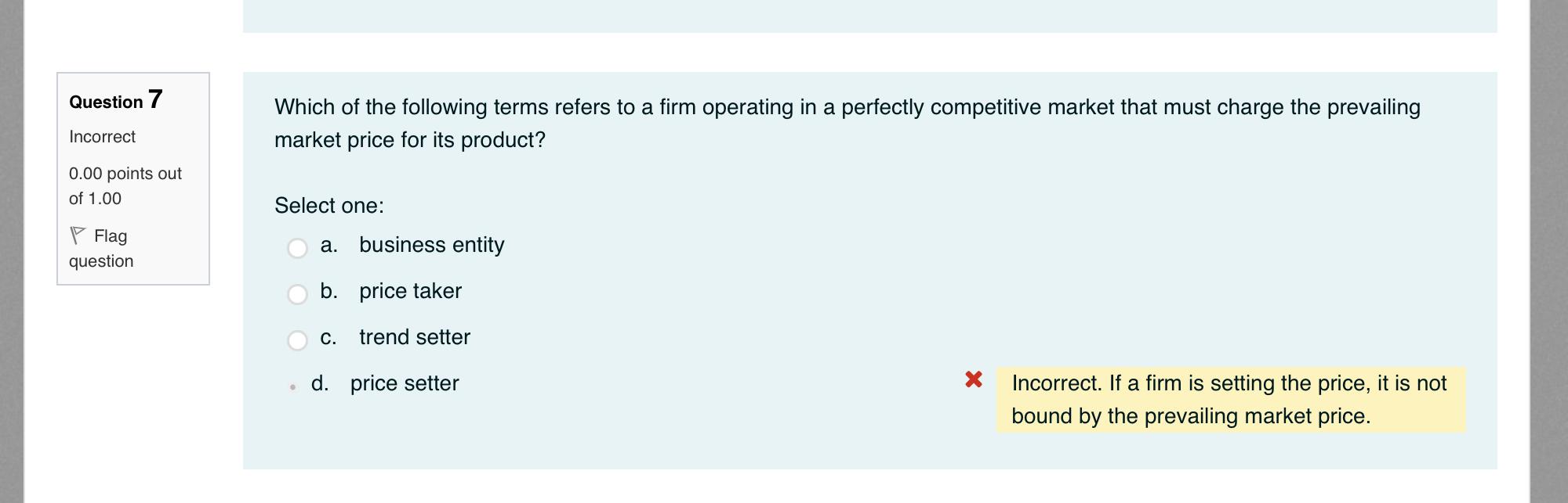 Solved Question 25 Incorrect 0.00 points out of 1.00 P Flag | Chegg.com