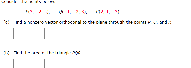 Solved Consider the points below. | Chegg.com