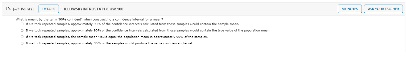 Solved 14. [-/1 Points] DETAILS ILLOWSKYINTROSTAT1 8.PR.064. | Chegg.com