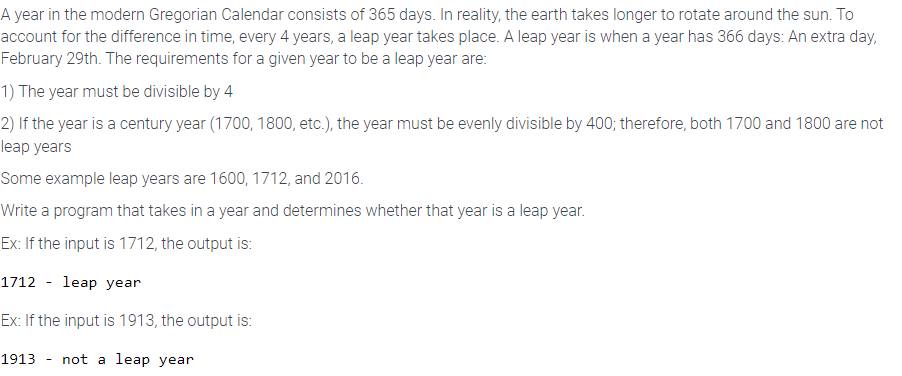 Solved A year in the modern Gregorian Calendar consists of | Chegg.com