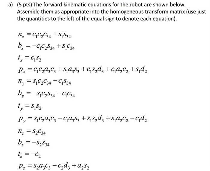 For these questions, use the RRRR robot pictured | Chegg.com