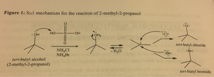 Solved Figure 1: SN1 mechanism for the reaction of | Chegg.com