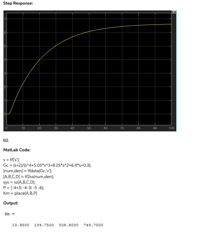 Given a 4th order system transfer function, GC = S + | Chegg.com