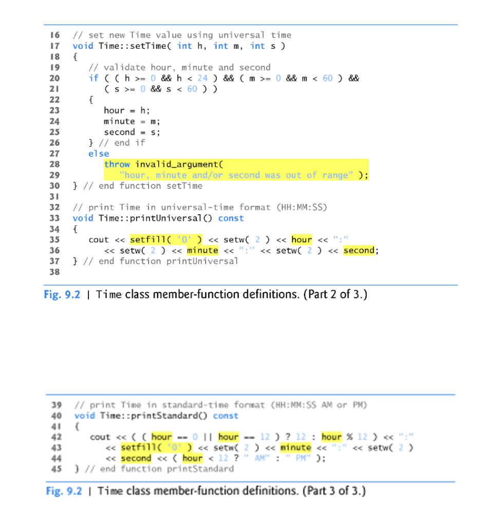 Solved Class Time Case Study Create, comment and test (use | Chegg.com