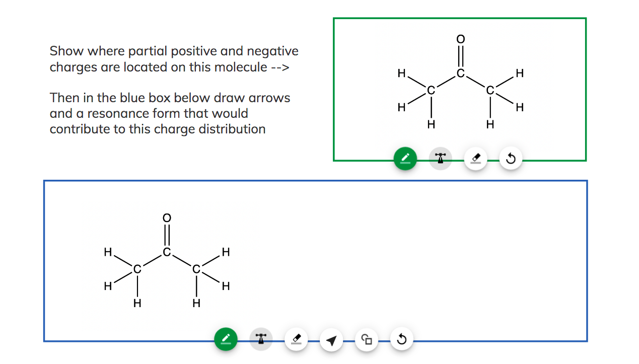 Solved Show where partial positive and negative charges are | Chegg.com