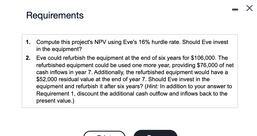 Solved (Click the ican to view the projected net cash | Chegg.com