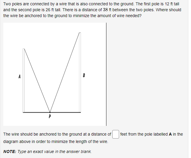 Solved Two poles are connected by a wire that is also | Chegg.com