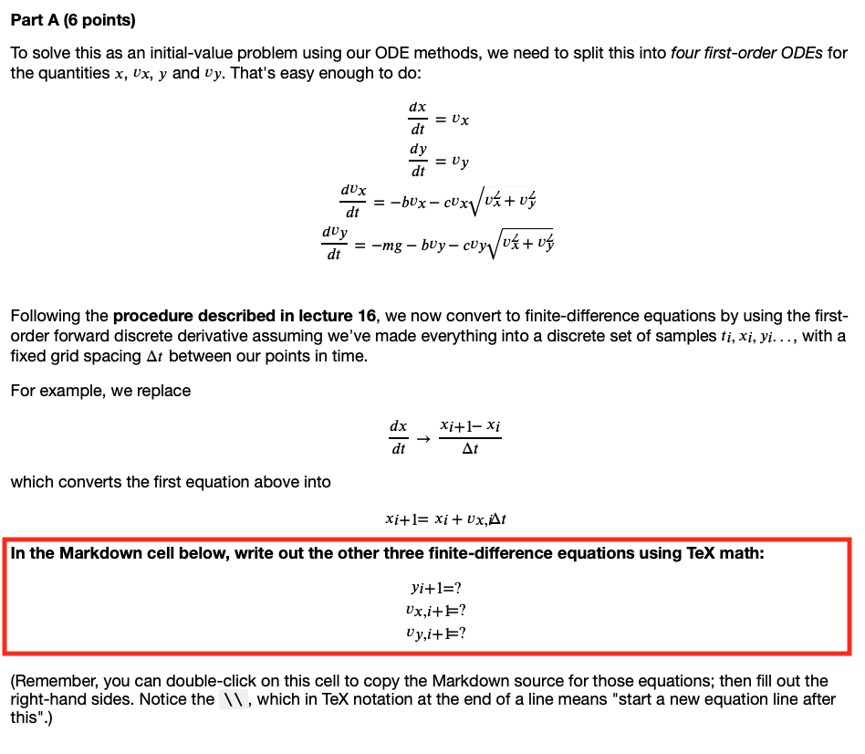 Solved Part A (6 points) To solve this as an initial-value | Chegg.com