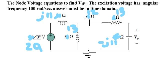 Solved Use Node Voltage equations to find Volt). The | Chegg.com