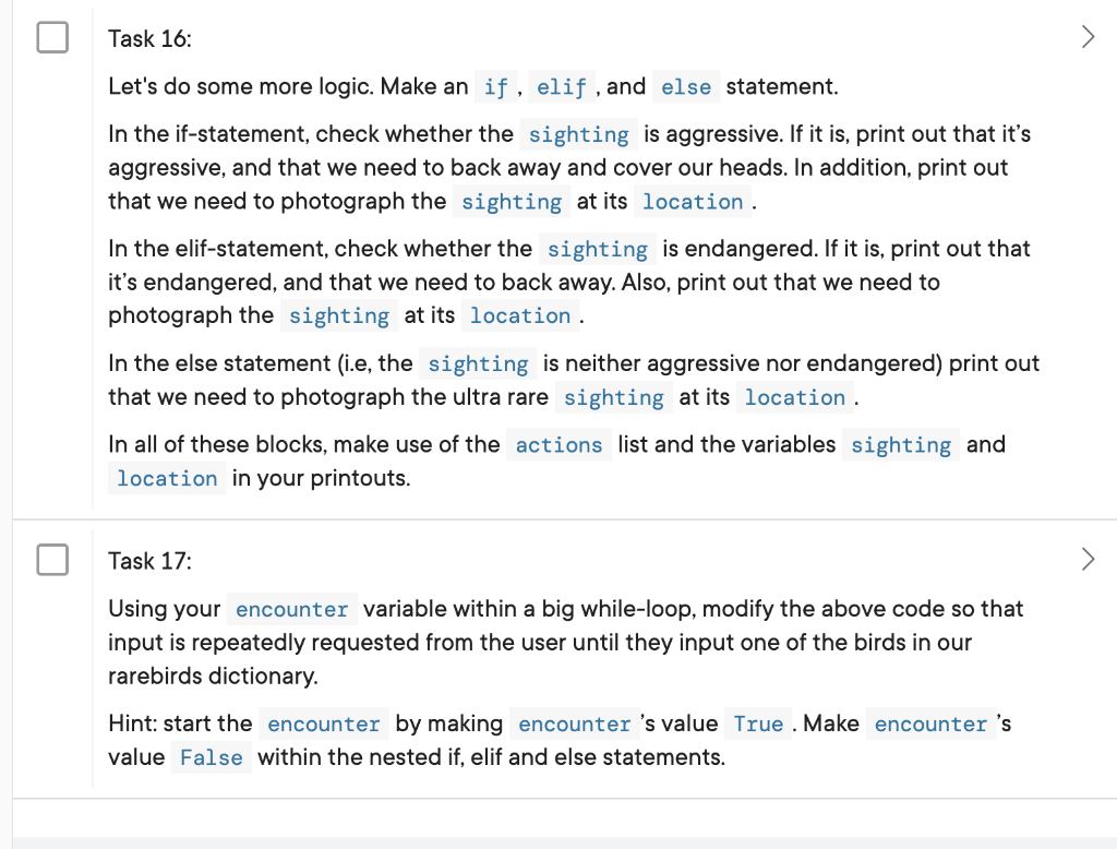 Solved Task 16: Let's do some more logic. Make and | Chegg.com