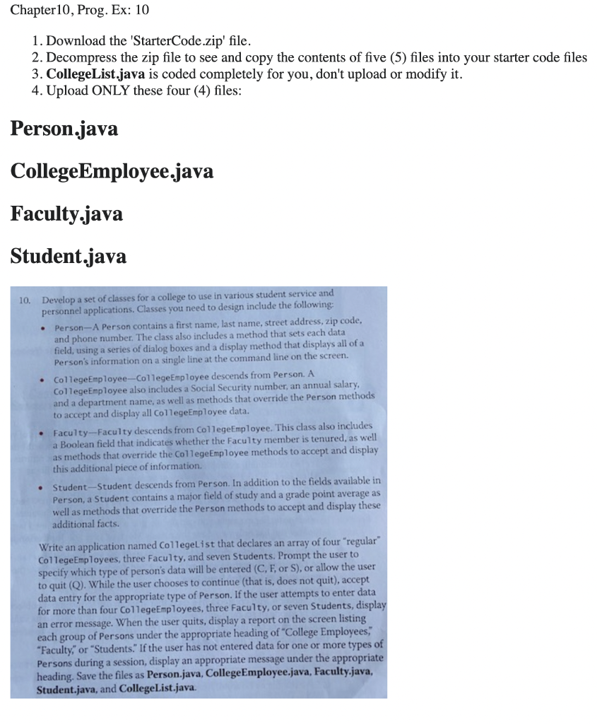 Solved Chapter10, Prog. Ex: 10 1. Download the | Chegg.com