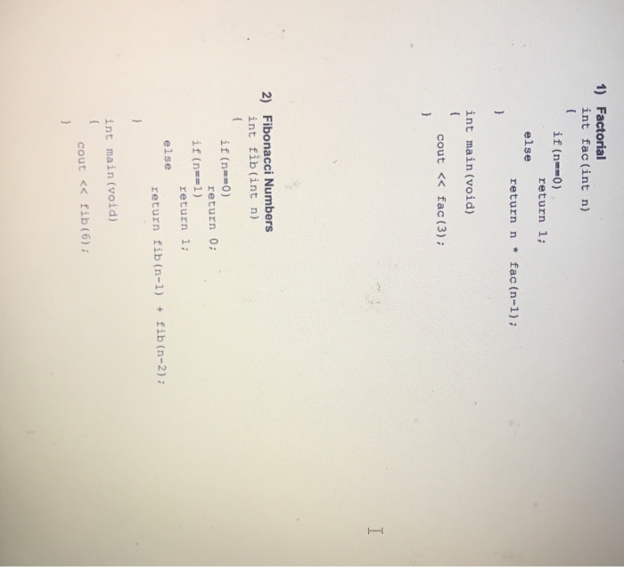 Solved CISP 430 Homework 2 Spring 2018 Recursive Hand | Chegg.com